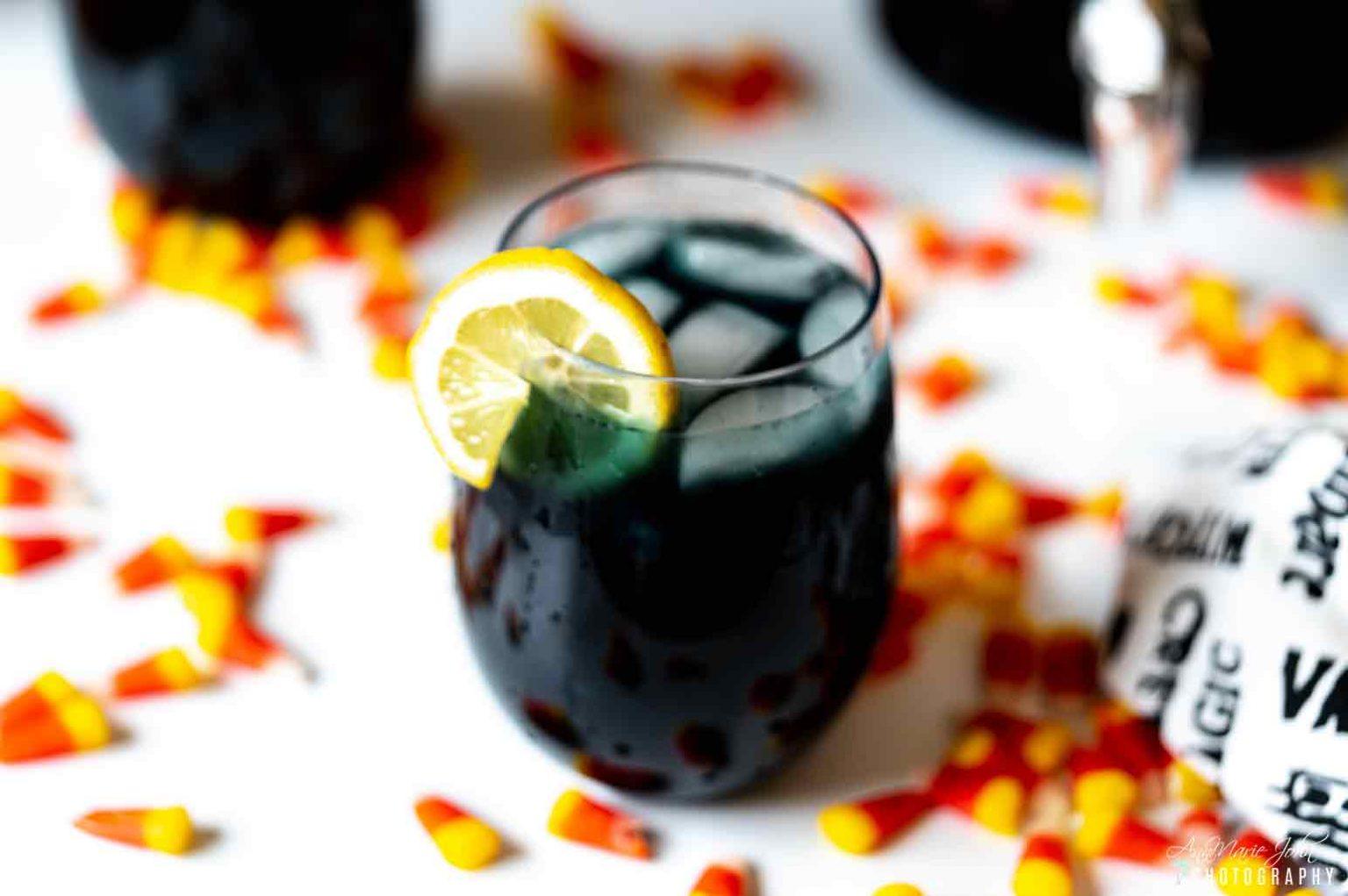 How to Make Devilishly Black Lemonade for Halloween - AnnMarie John
