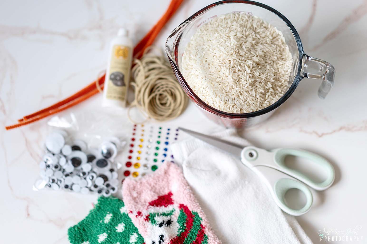DIY Sock Snowman (With Dollar Store Supplies) - AnnMarie John