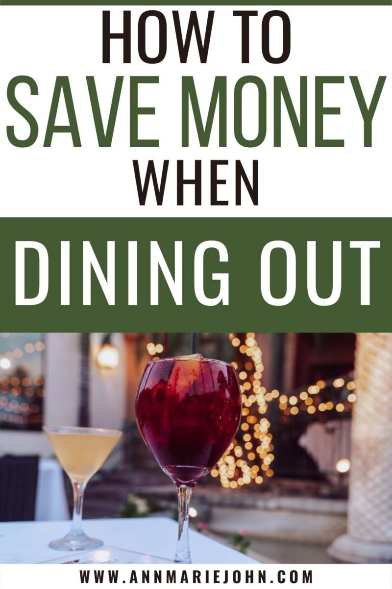 Tips For Saving Money When Dining Out - AnnMarie John