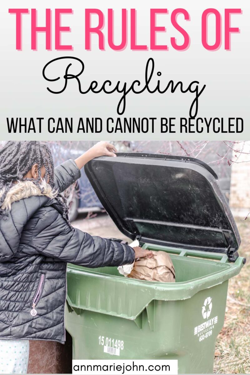 The Rules of Recycling - What Can and Cannot Be Recycled - AnnMarie John