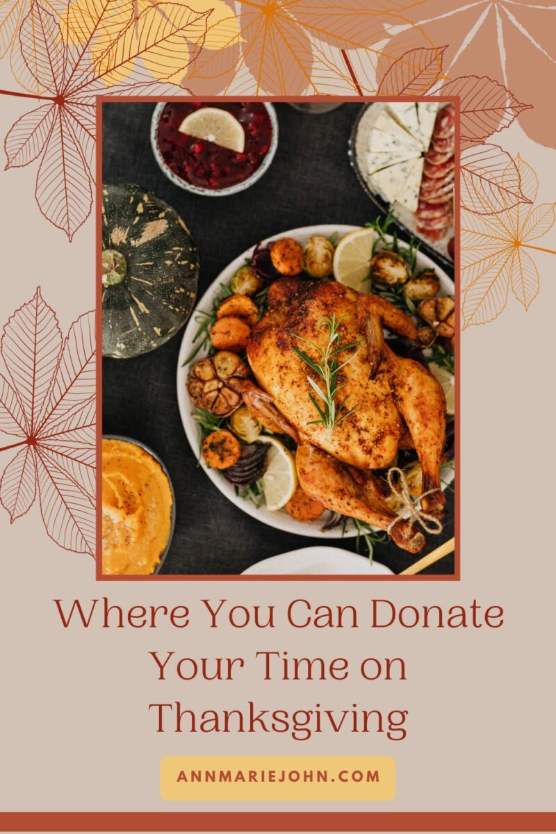 Where You Can Donate Your Time on Thanksgiving - AnnMarie John