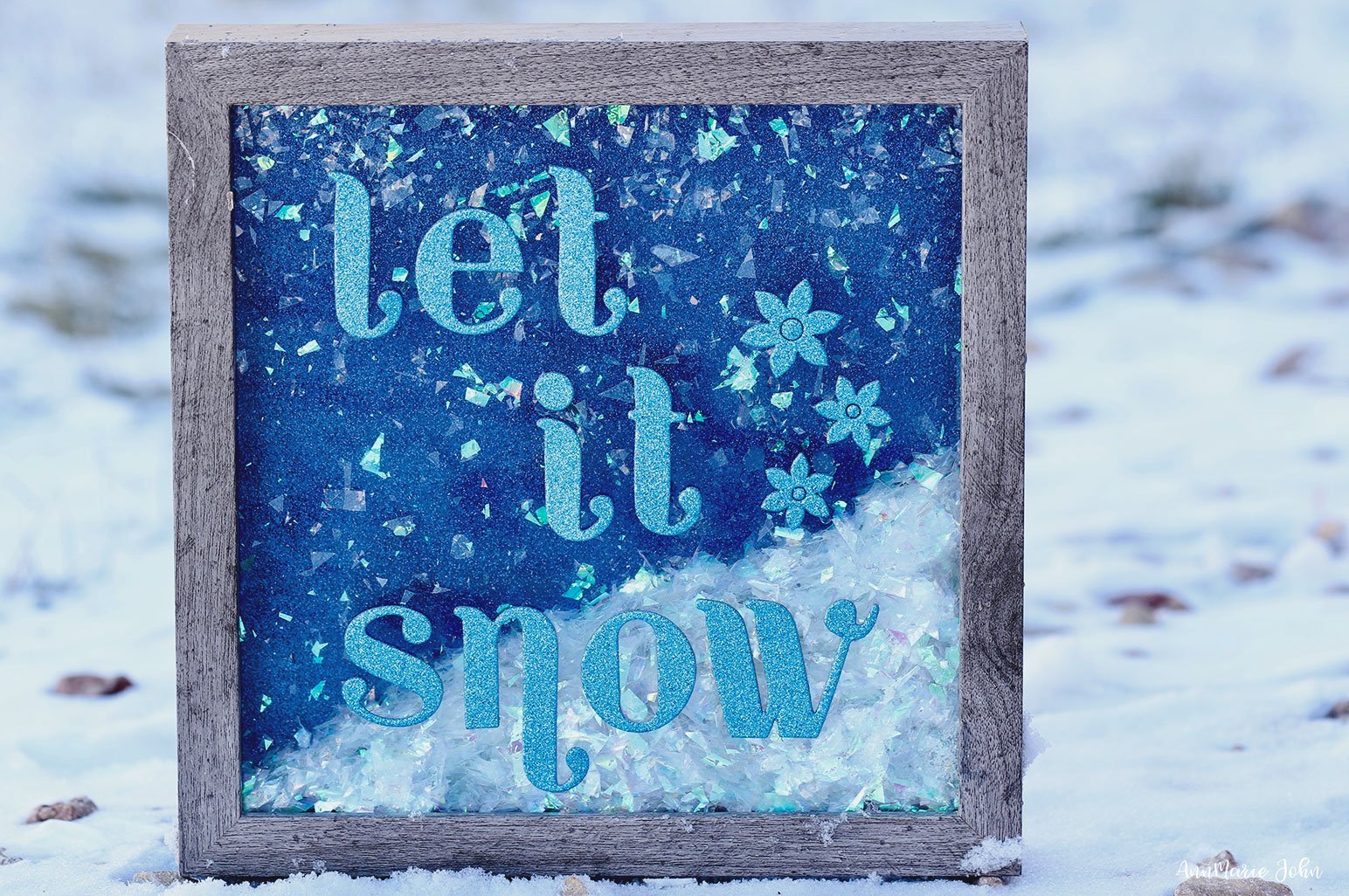 "Let it Snow" Shadow Box Craft - AnnMarie John