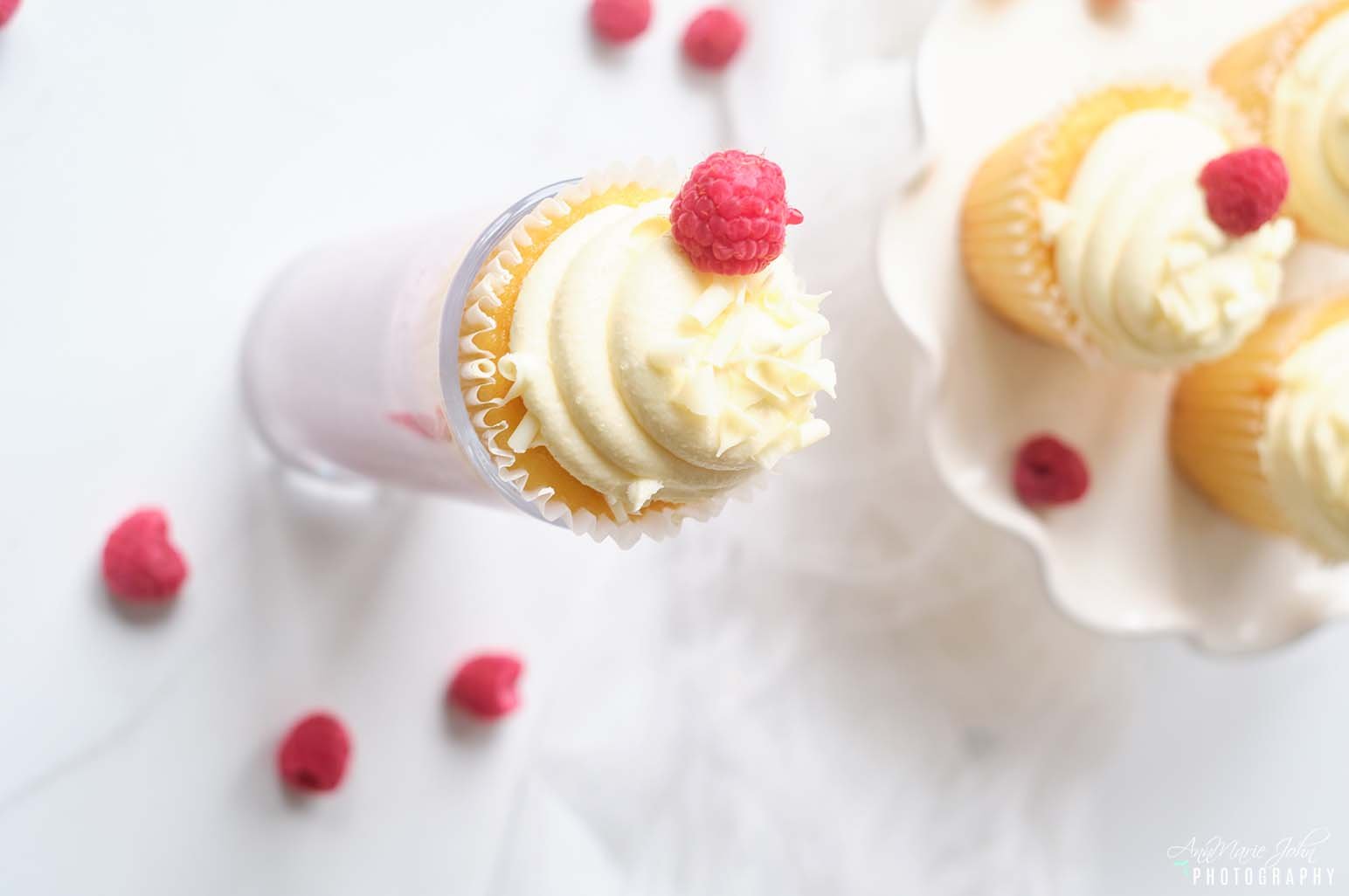 Raspberry Milkshake with a Cupcake Twist - AnnMarie John