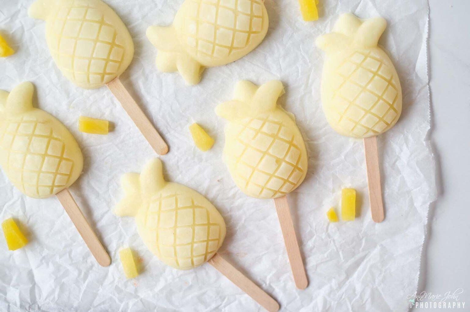 Piña Colada Pineapple Pops - AnnMarie John