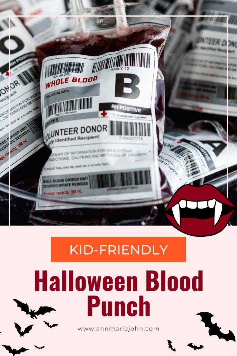 Kid-Friendly Halloween Blood Punch - AnnMarie John